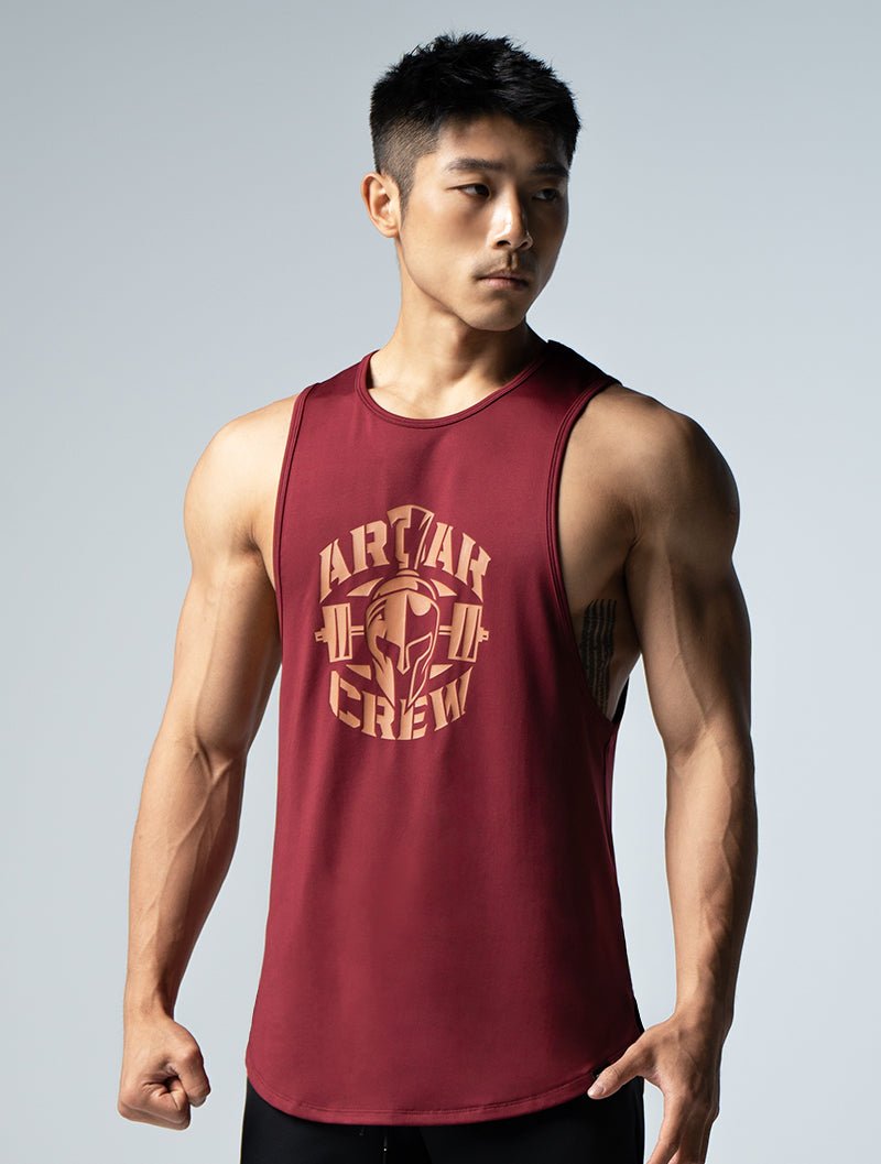 ArcTech™ AROAK CREW 機能背心 (酒紅) – AROAK 機能健身服飾 | 專為健人打造