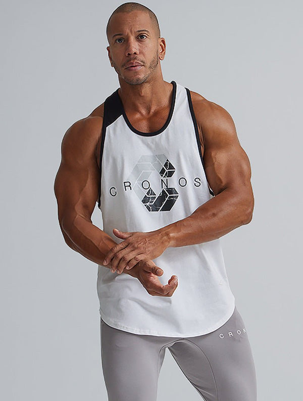 CRONOS classic vest (white) – AROAK 機能健身服飾 | 專為健人打造